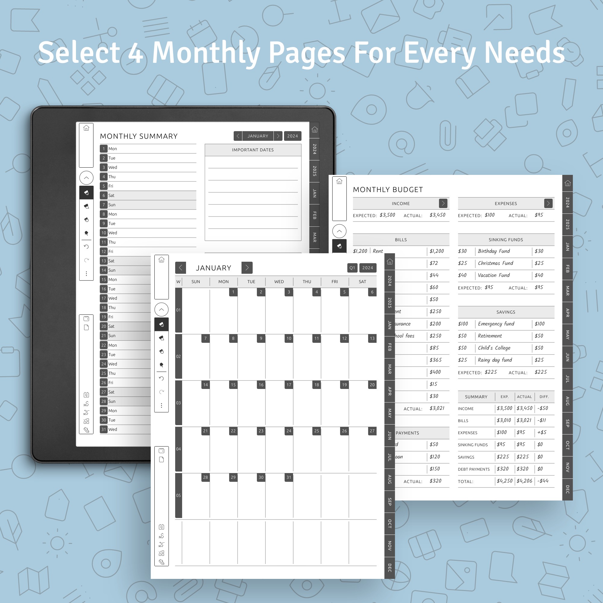 Download Kindle Scribe Budget Planner PDF