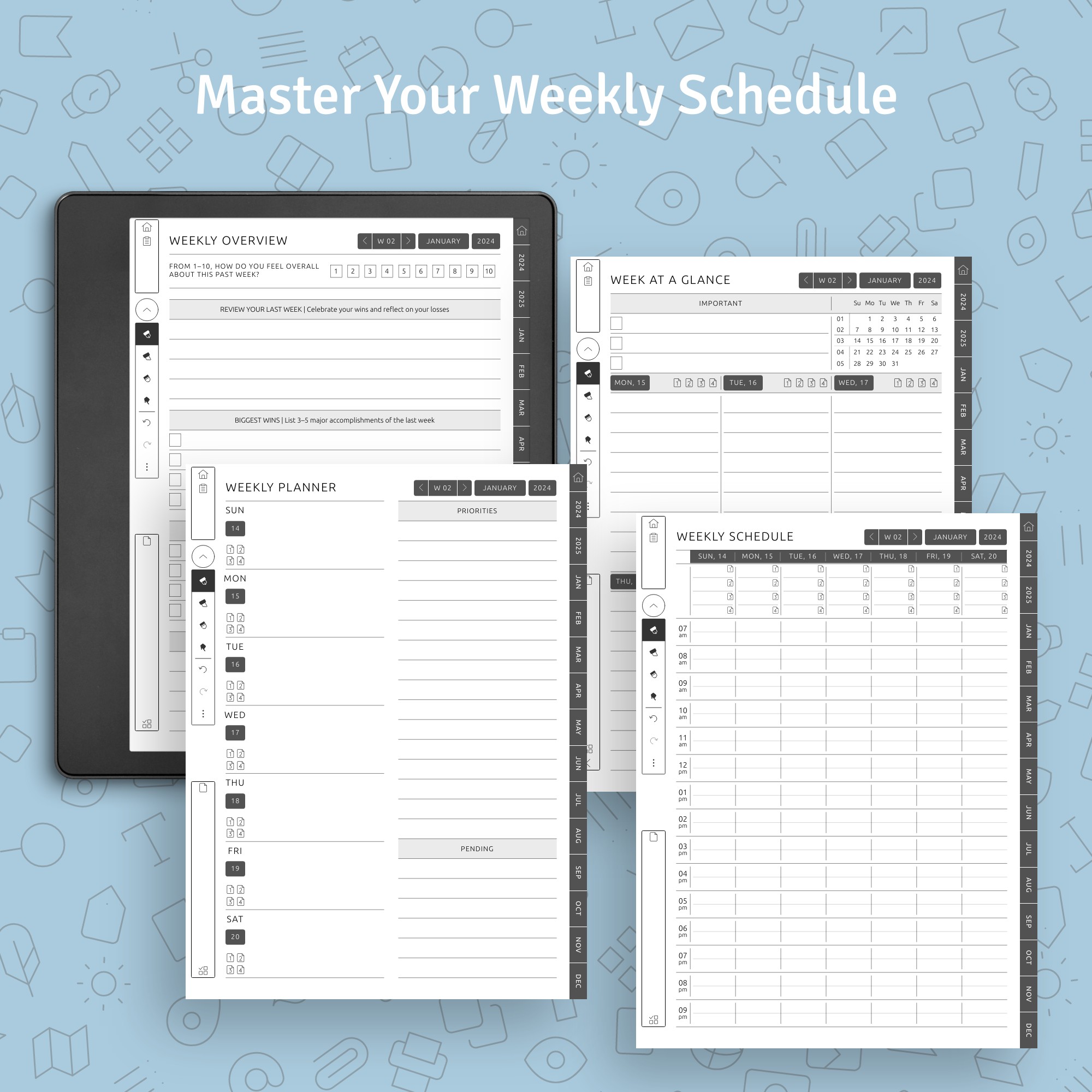 Download Customizable Bullet Journal for Kindle Scribe