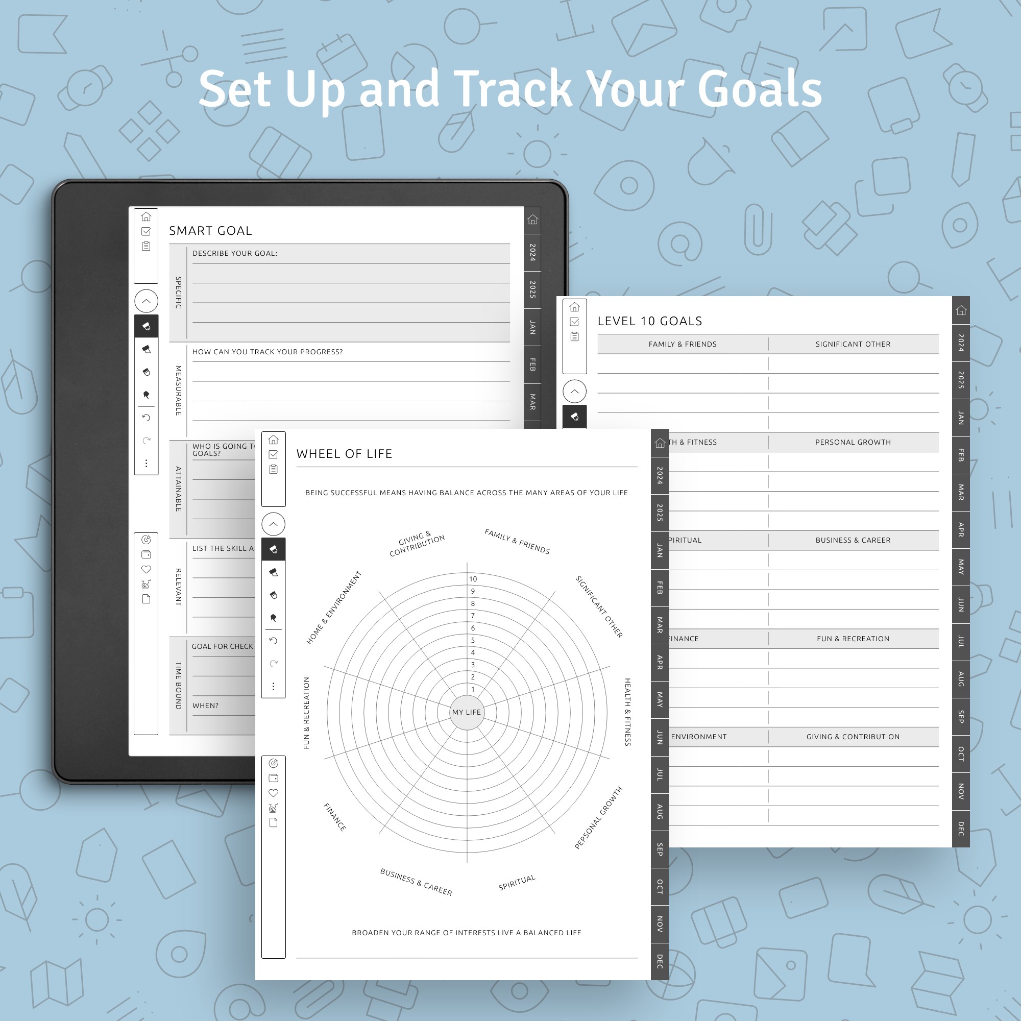 Download Customizable Kindle Scribe Daily Planner