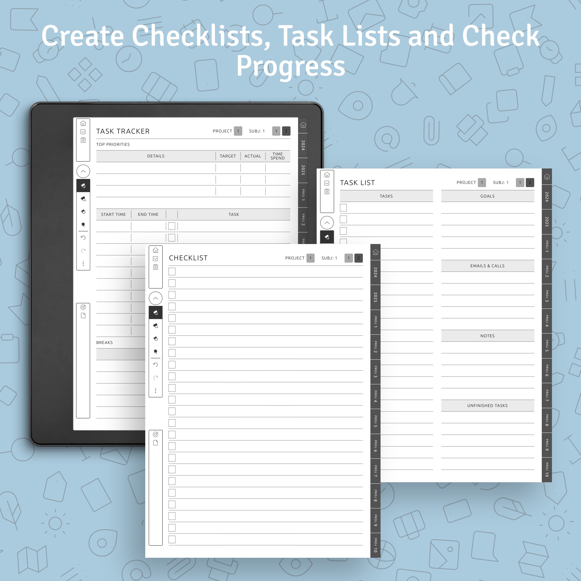 Download Customizable Kindle Scribe To-Do List