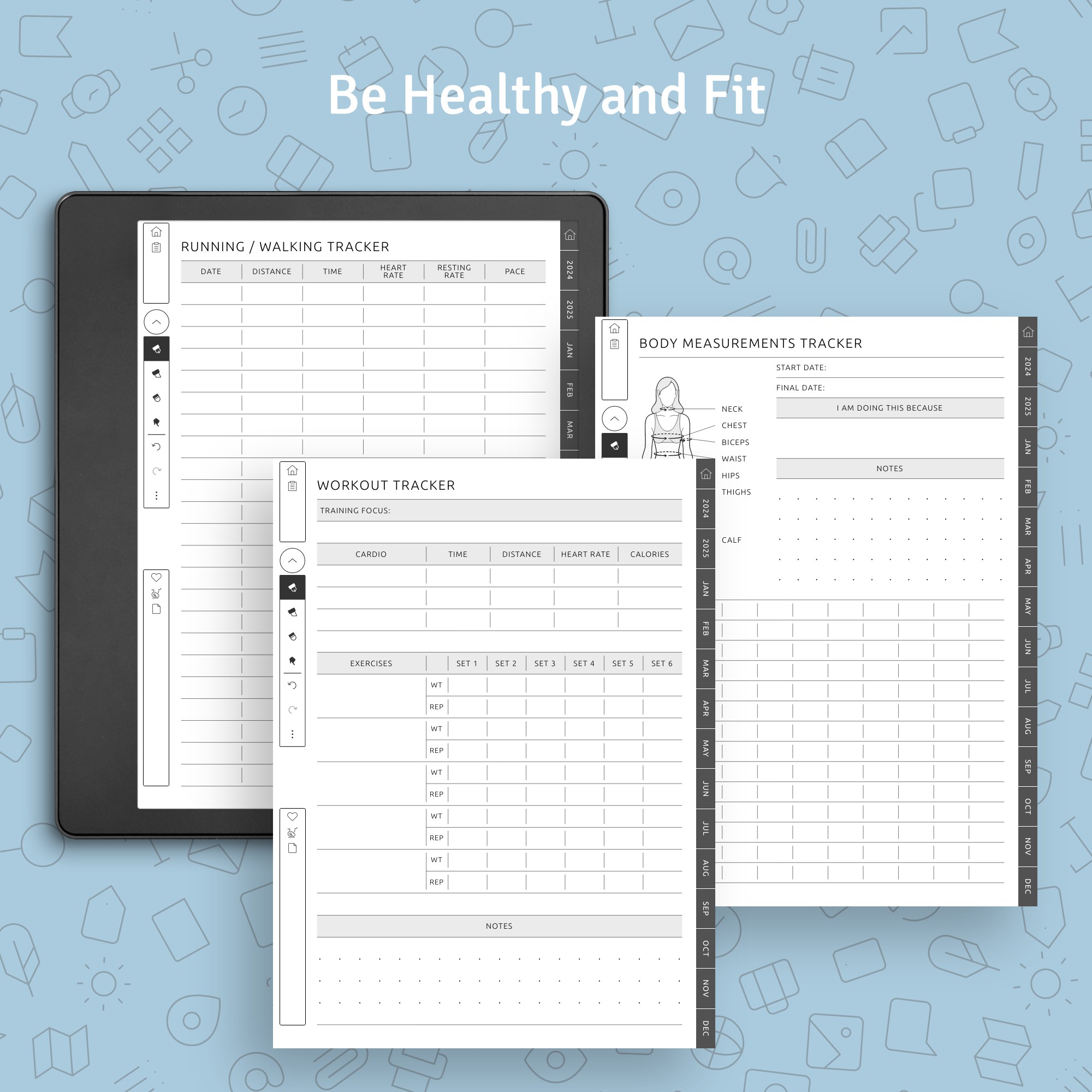 Download Customizable Kindle Scribe Meal Planner