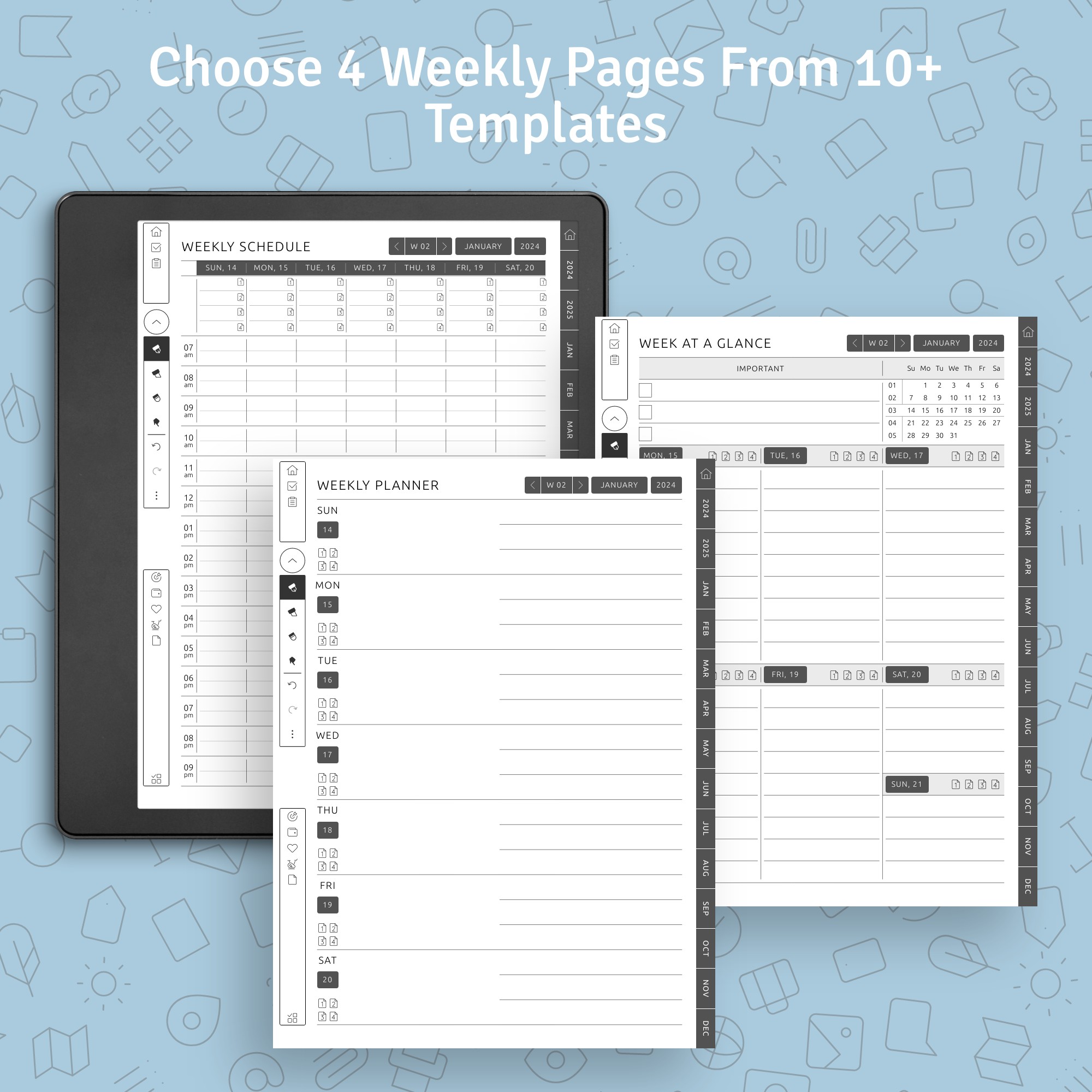 Download Customizable Kindle Scribe Ultimate Planner