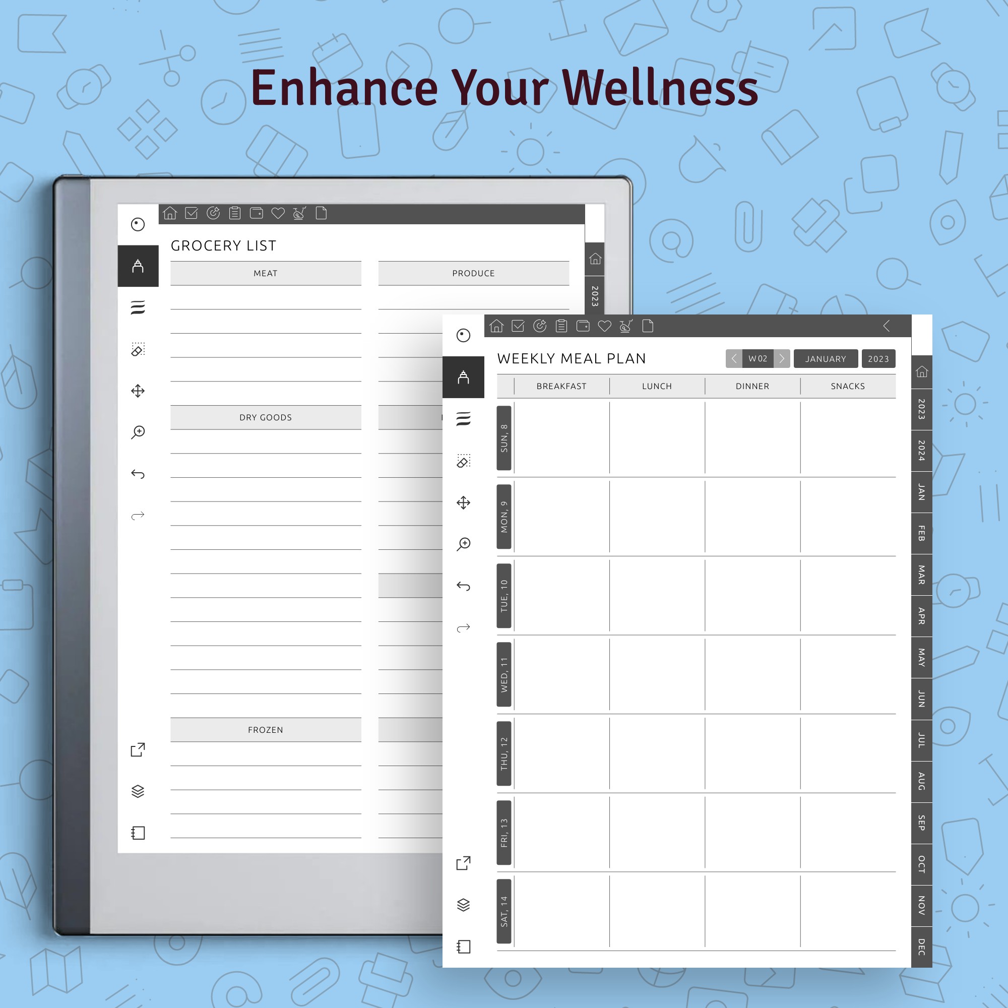 Download 2025 - 2026 reMarkable Ultimate Planner Hyperlinked PDF