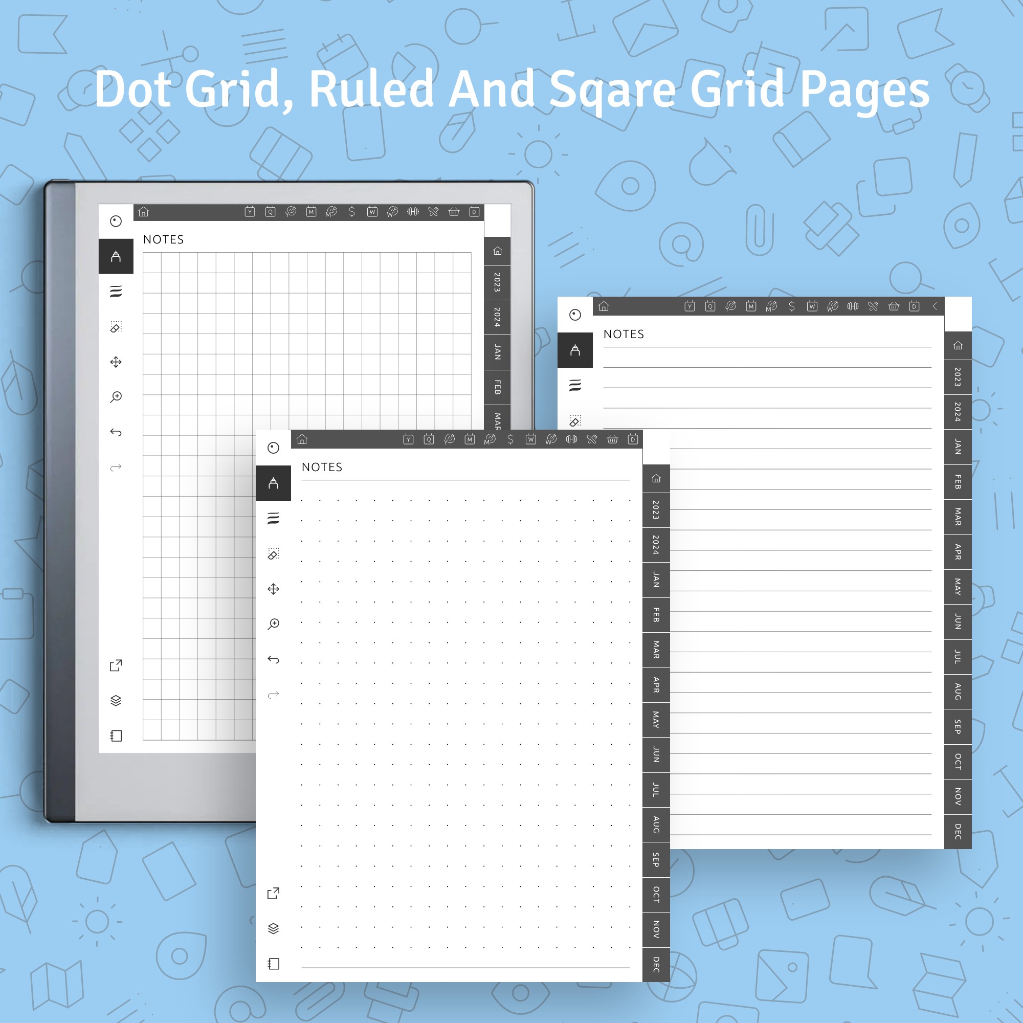 Download reMarkable Weekly Planner Hyperlinked PDF