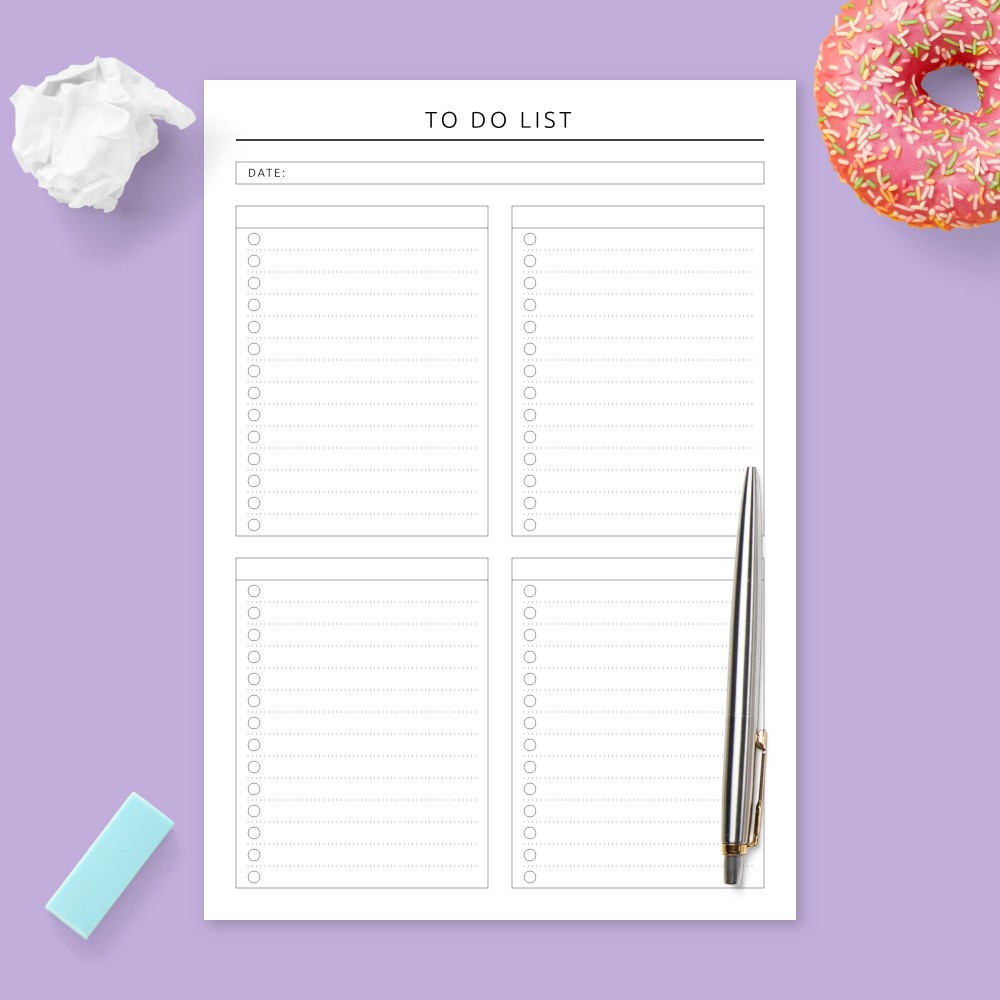 Printable To Do Checklist To Do List Template Free Printable Paper 