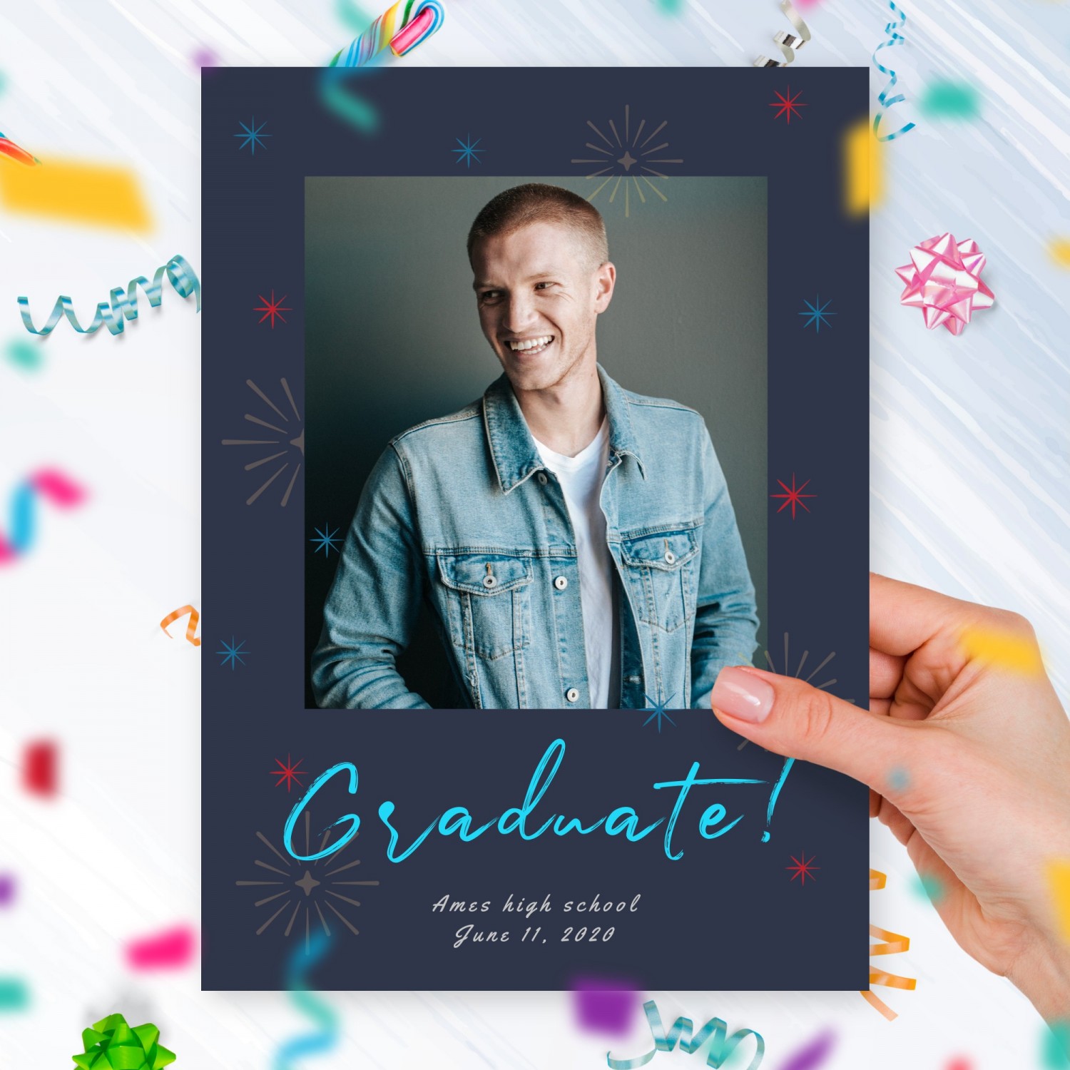 Custom Graduation Announcement Template Online Maker
