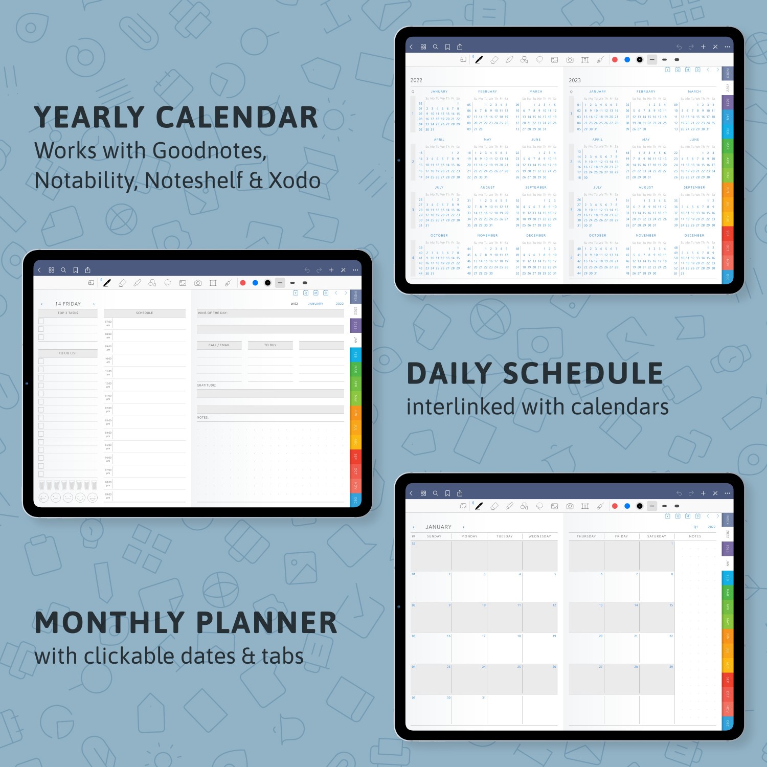 Download 2026 - 2027 Daily Journal for iPad, and Android tablets