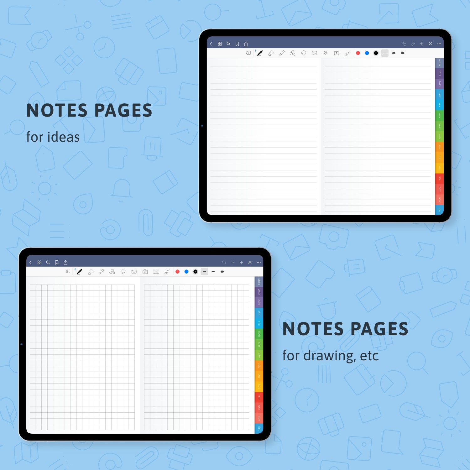 Download 2025 - 2026 Digital Reading Journal Hyperlinked PDF for iPad ...