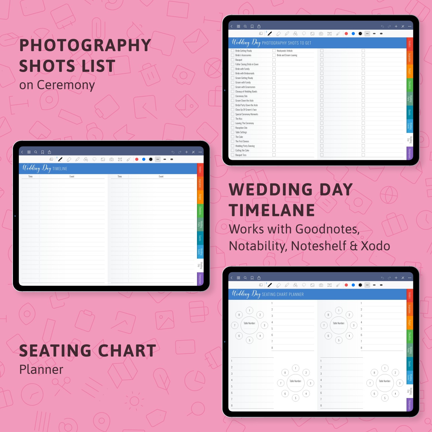 Digital Wedding Planner for handwriting apps - download for your device ...
