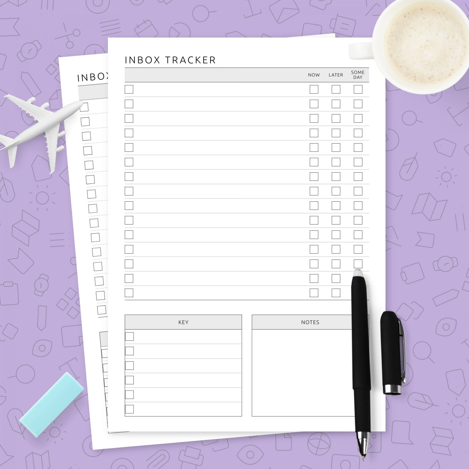 Formal Inbox Tracker Template Template - Printable PDF
