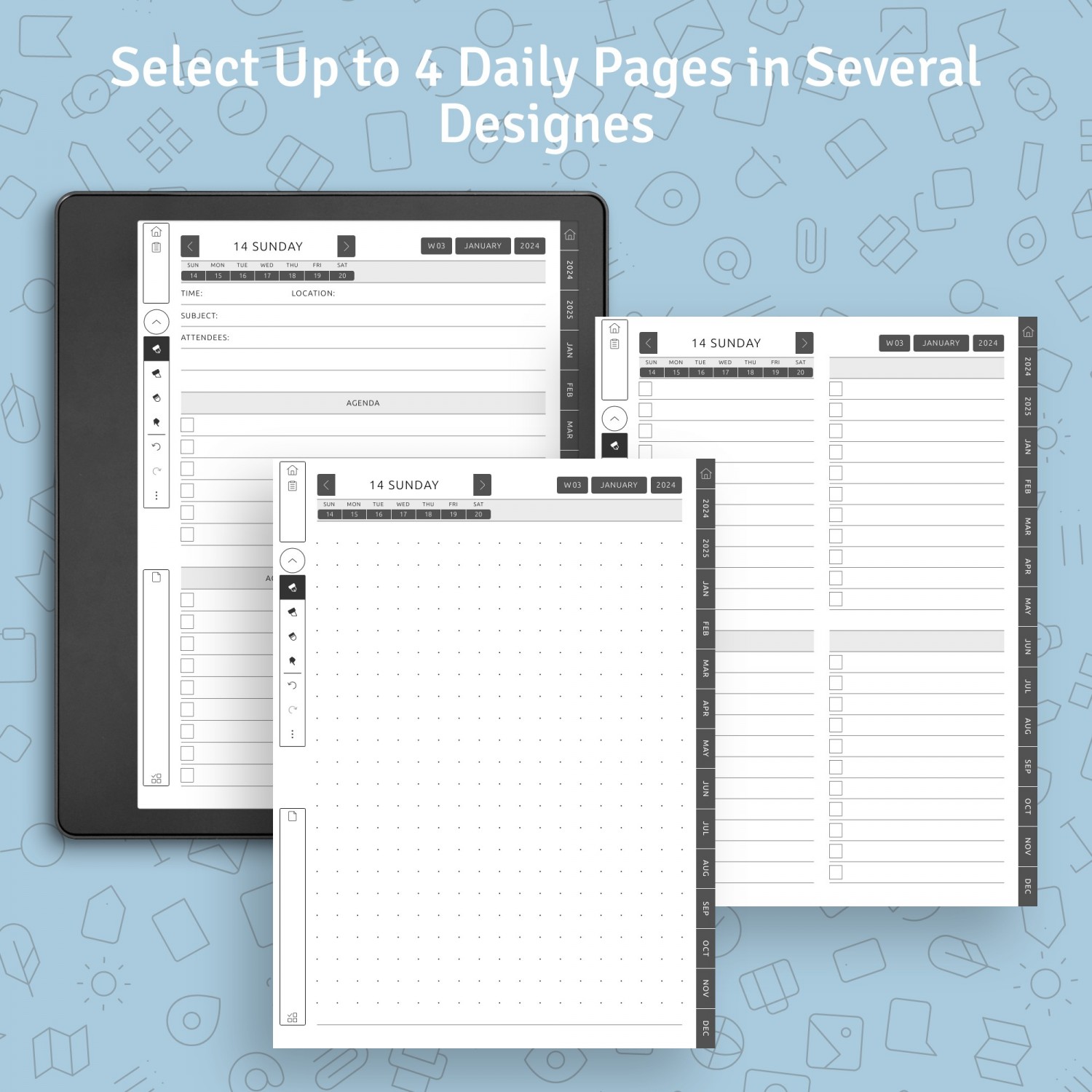 Download Customizable Bullet Journal for Kindle Scribe