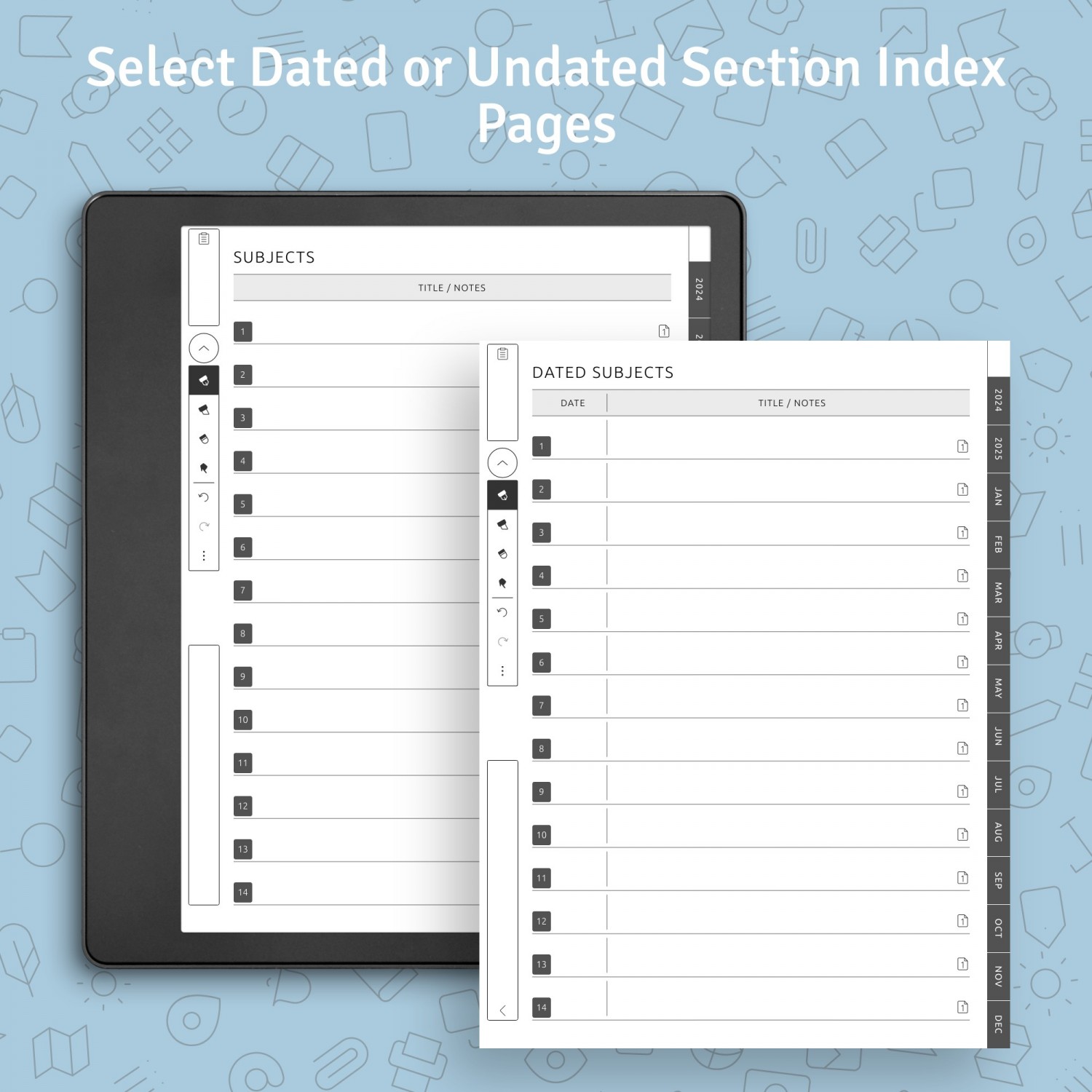 Custom Section Book for Kindle Scribe
