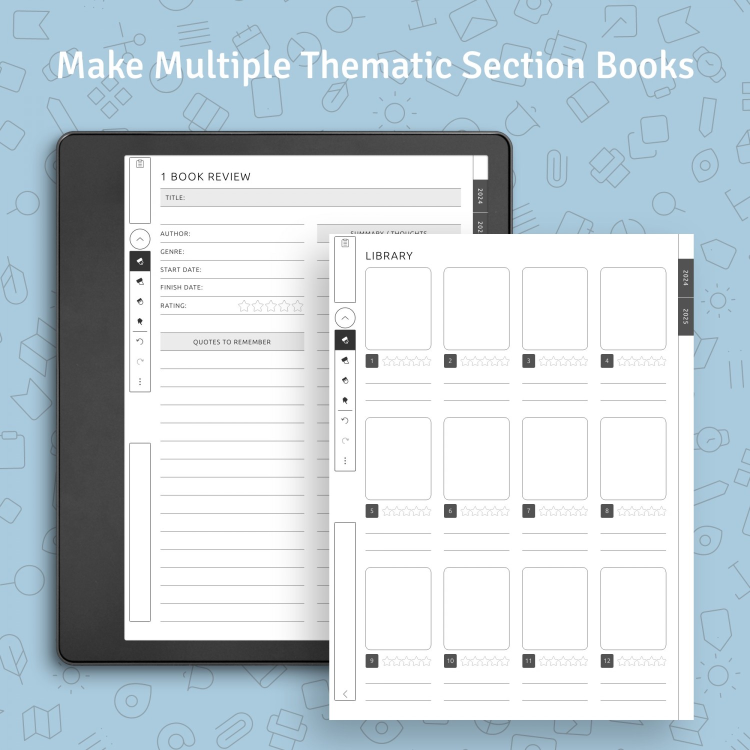 Custom Section Book for Kindle Scribe