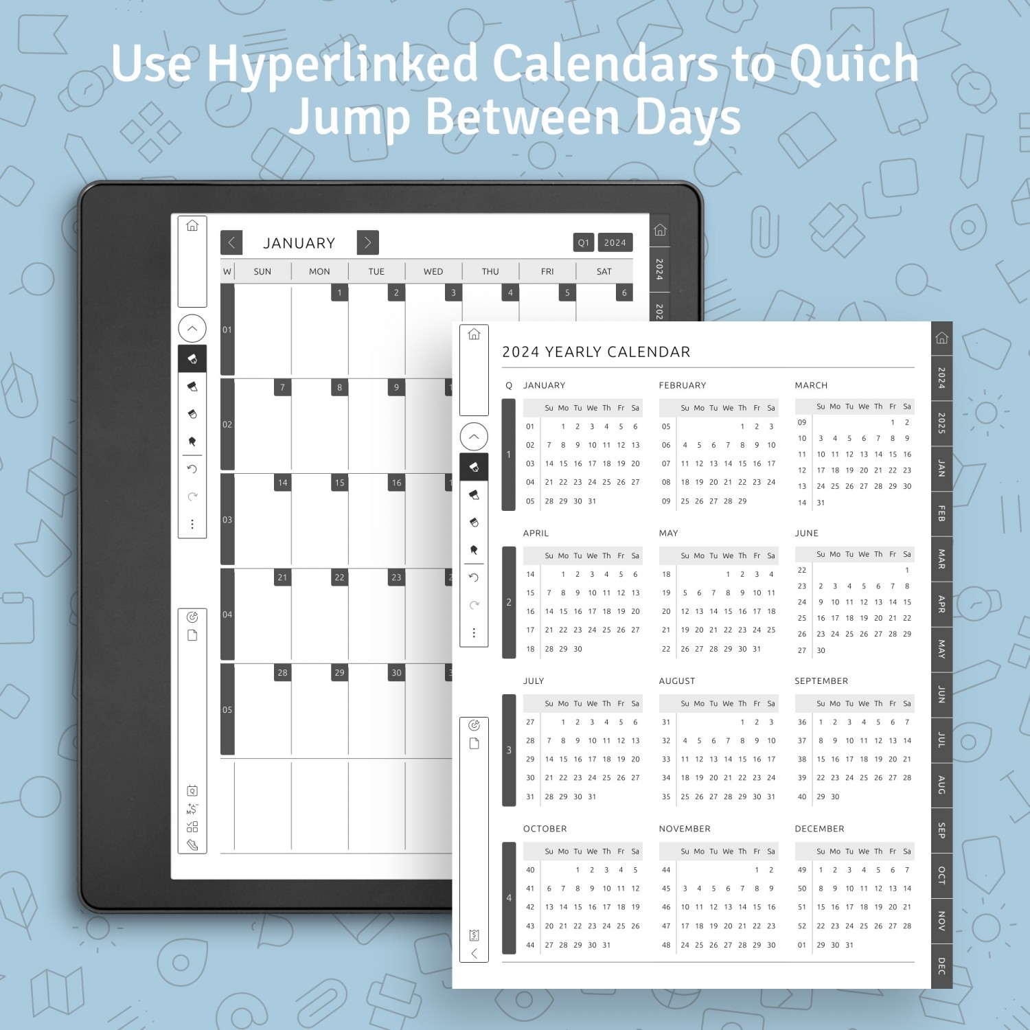 Download Customizable Kindle Scribe Goal Planner