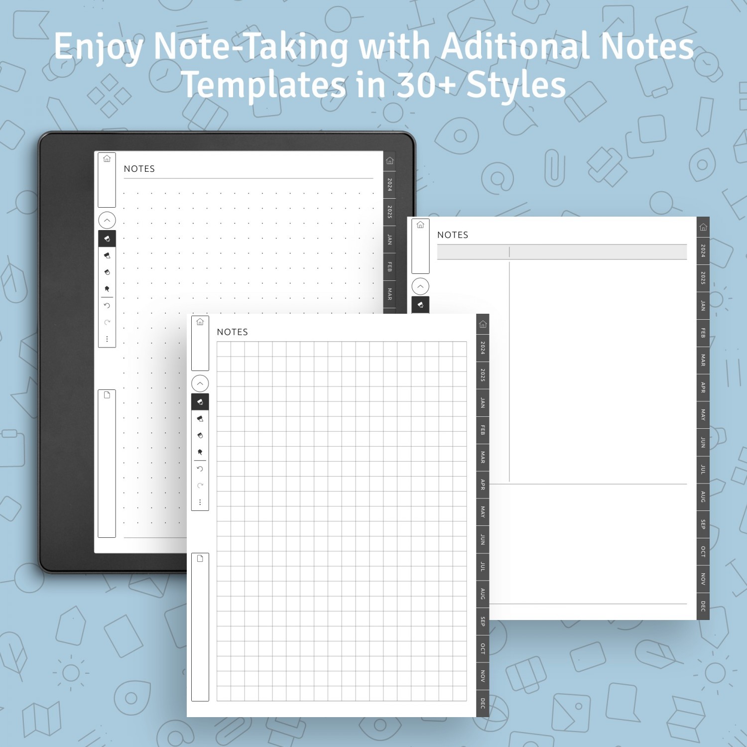 Daily Ruled Journal for Kindle Scribe. Download PDF