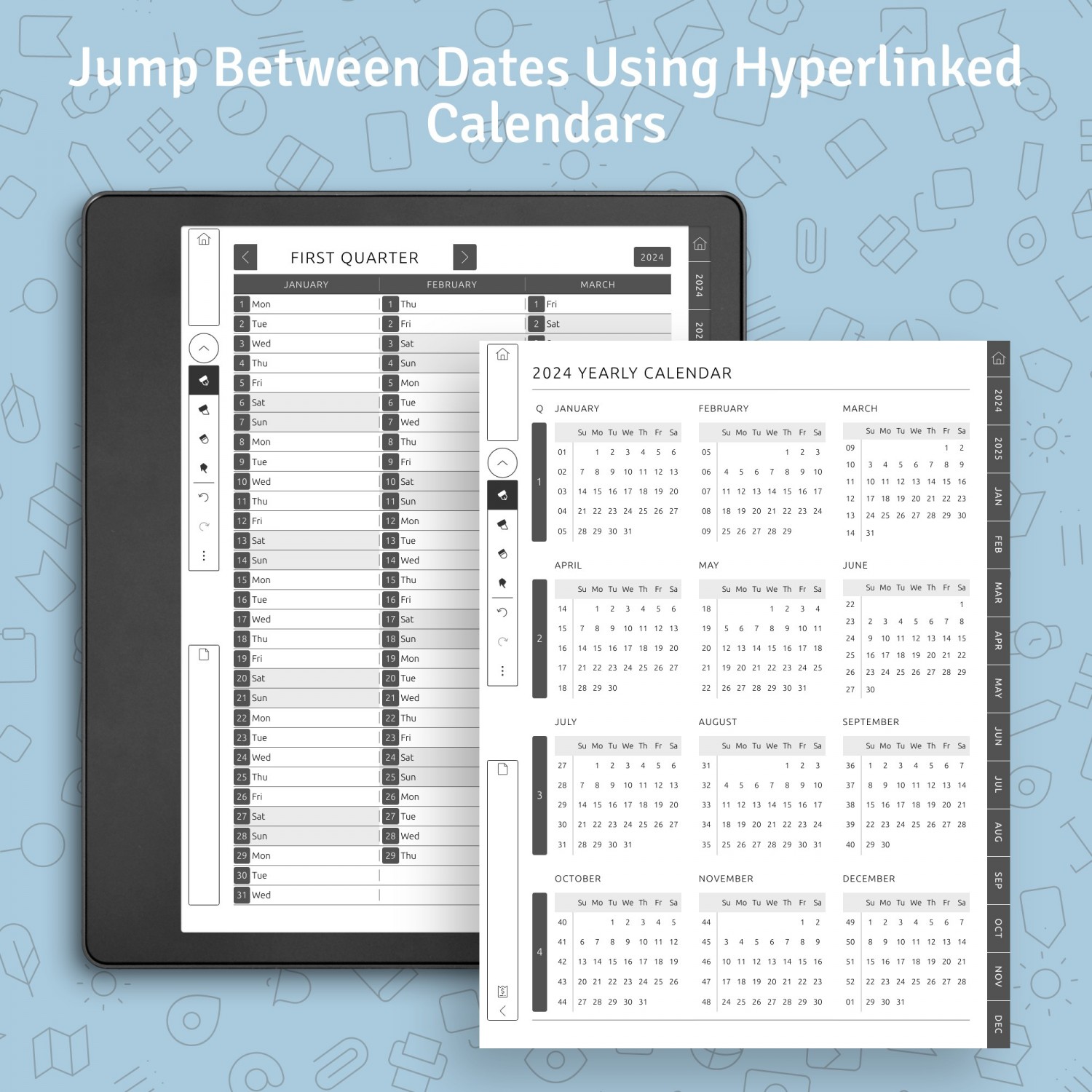 Daily Ruled Journal for Kindle Scribe. Download PDF