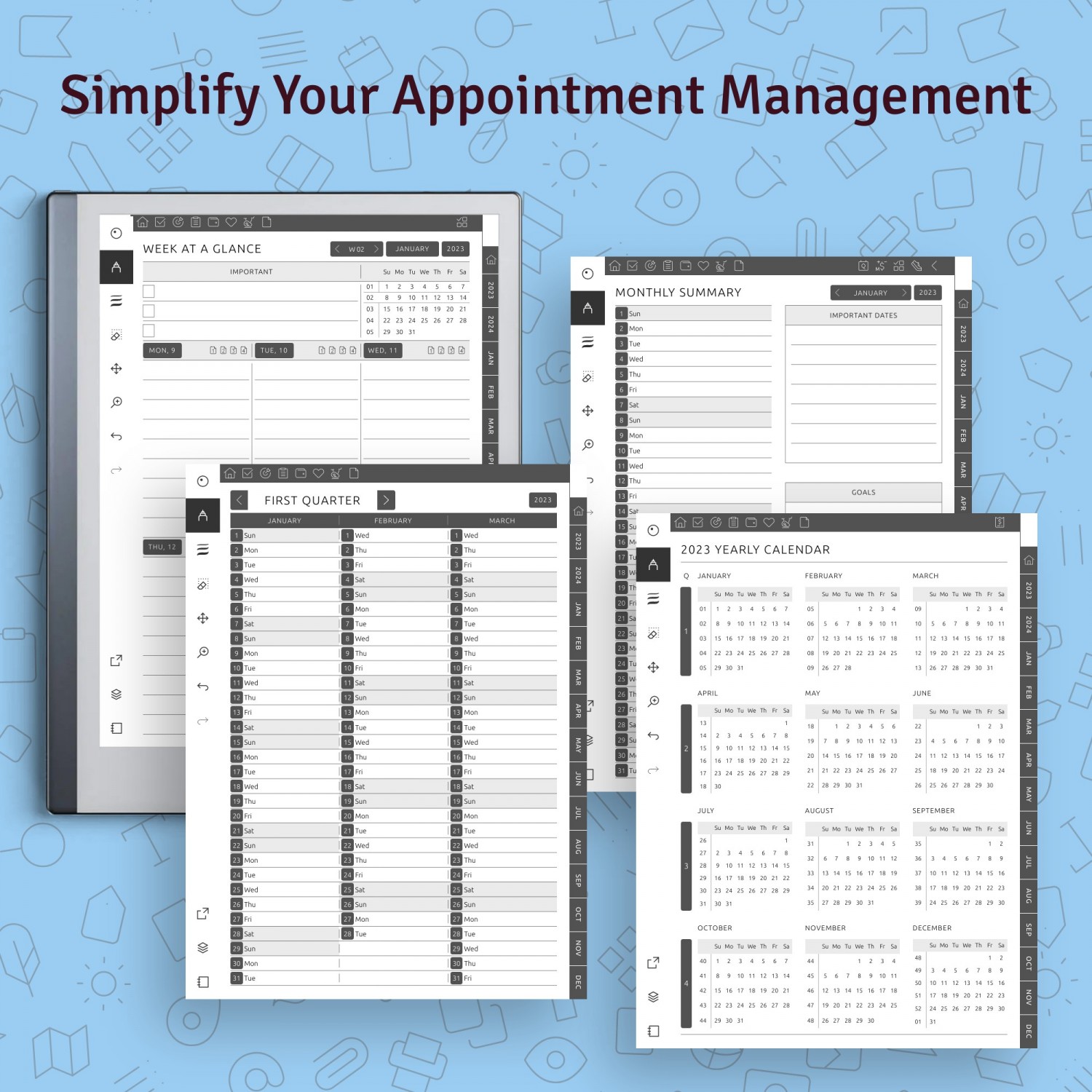Download 2025 - 2026 reMarkable Daily Planner Hyperlinked PDF