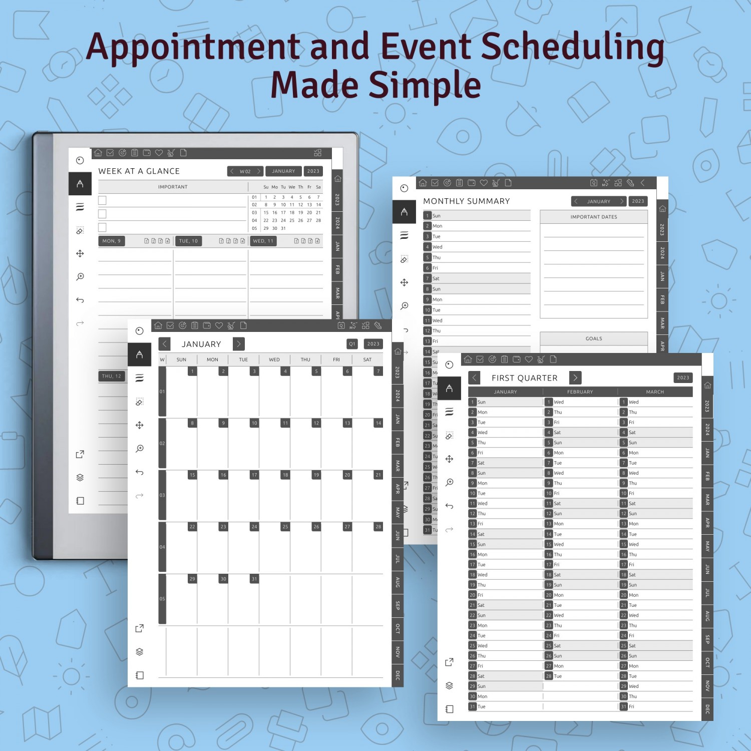 Download 2025 - 2026 reMarkable Ultimate Planner Hyperlinked PDF