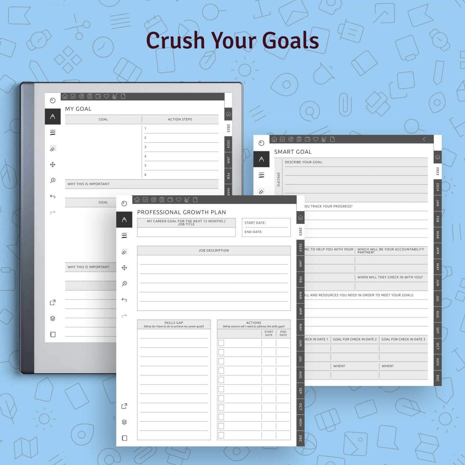 Download 2025 - 2026 reMarkable Ultimate Planner Hyperlinked PDF