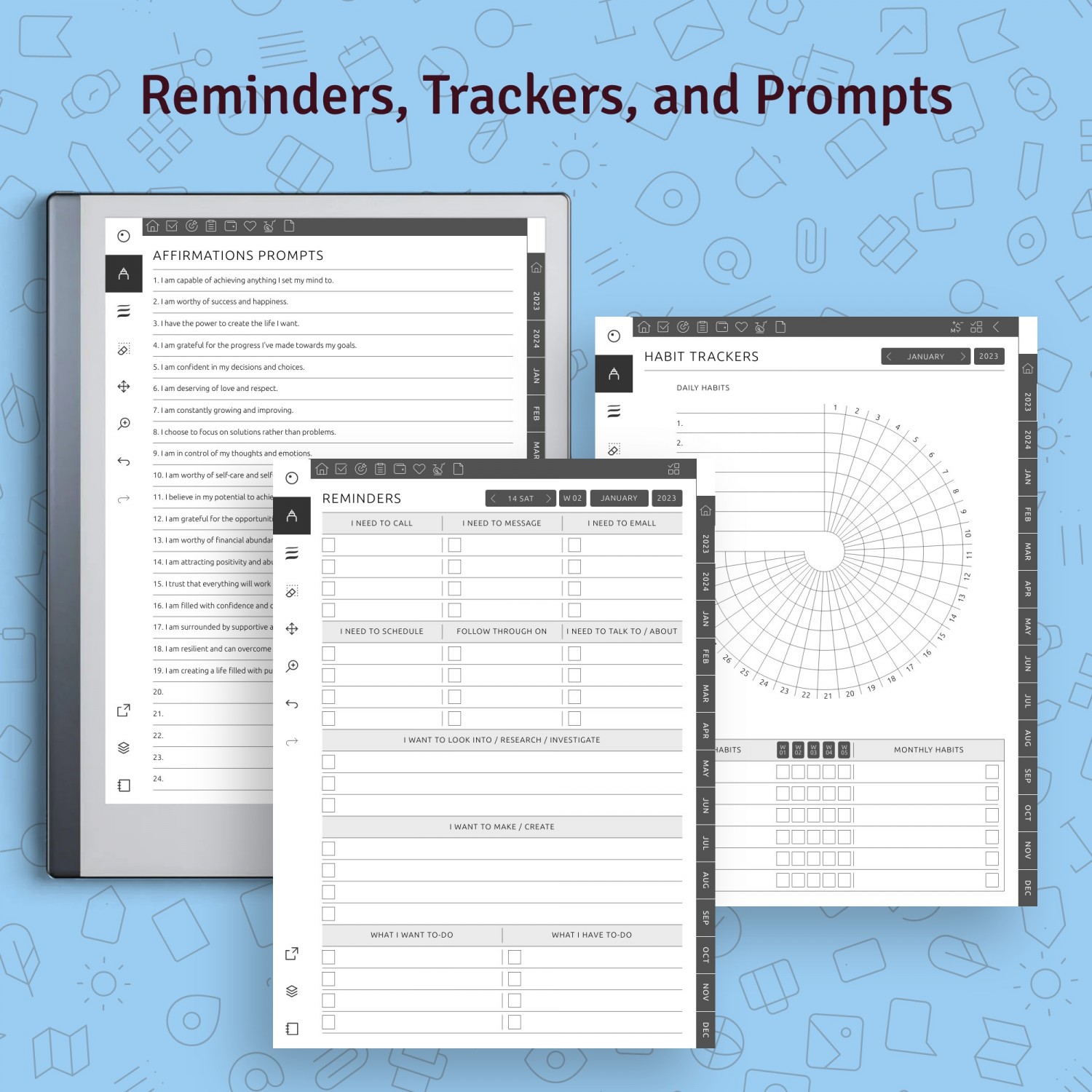 Download 2025 - 2026 reMarkable Ultimate Planner Hyperlinked PDF