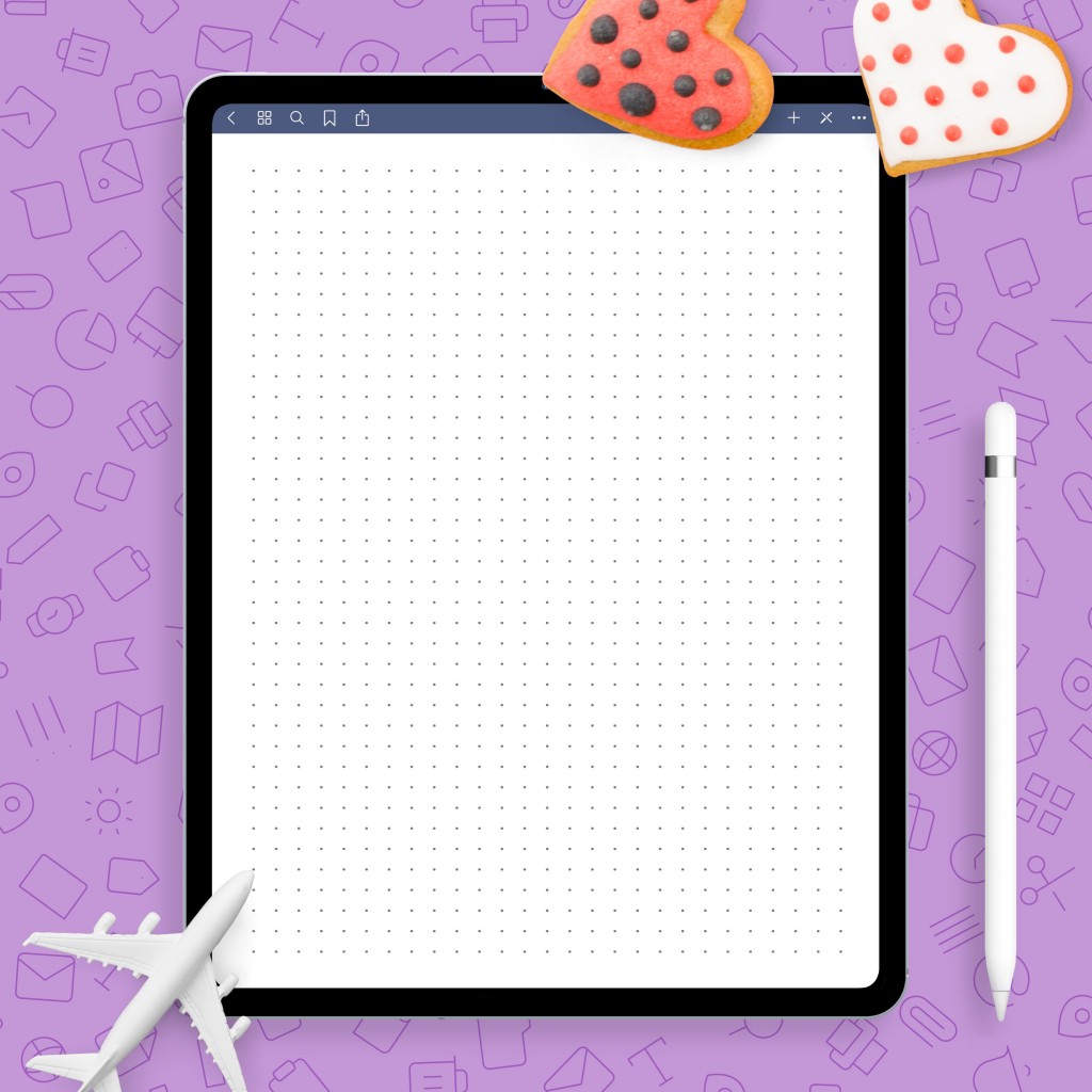 Dot Grid Paper With 5 mm Spacing Template - Printable PDF