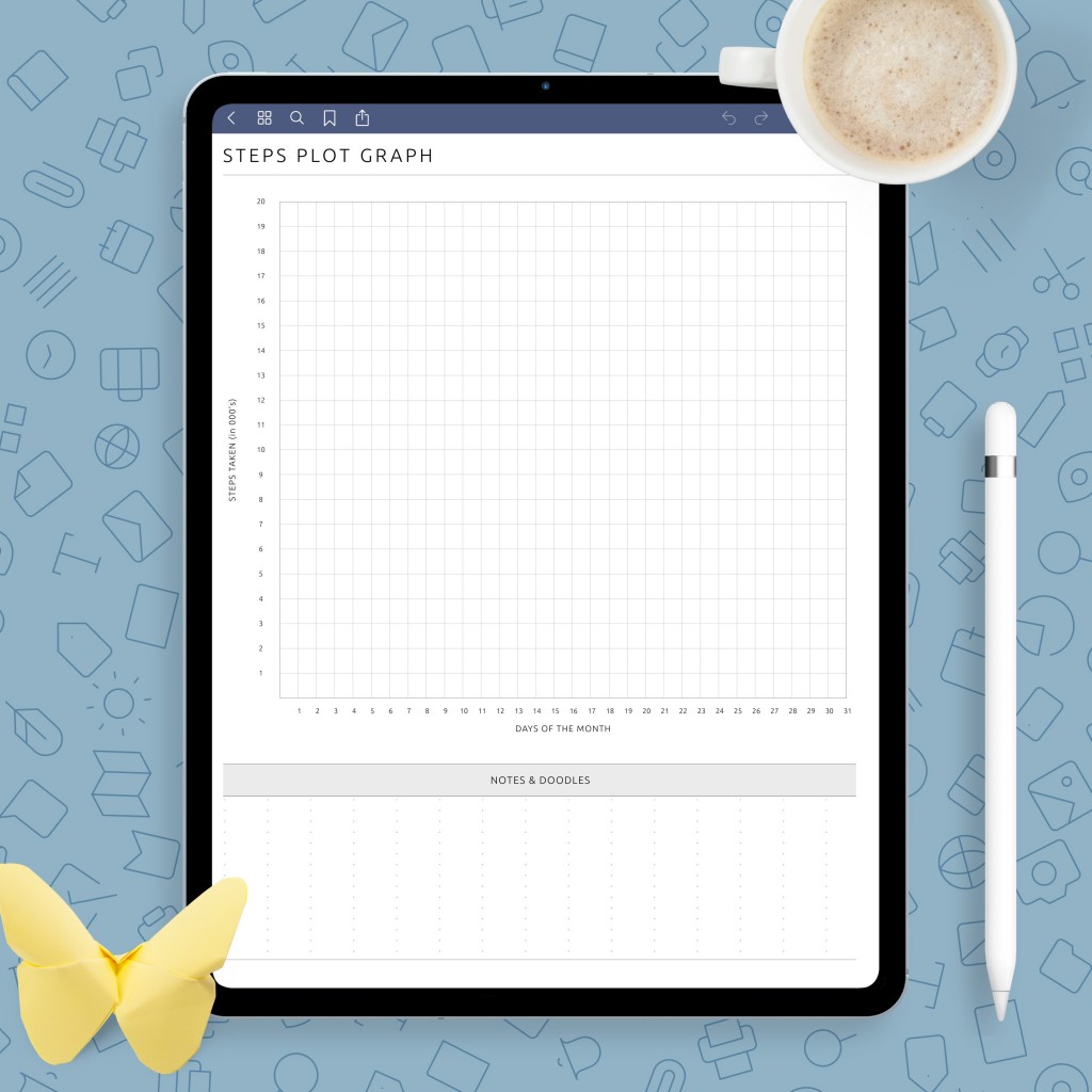 Steps Plot Graph Template Template - Printable PDF